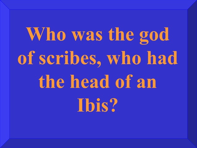 Ancient Egypt Ppt Jeopardy | PPT