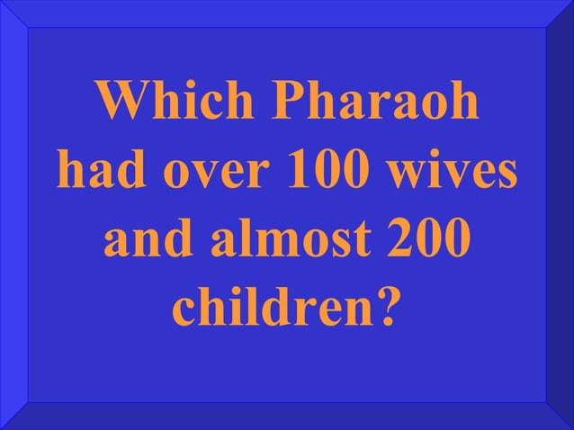 Ancient Egypt Ppt Jeopardy | PPT