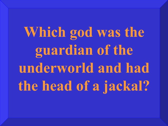 Ancient Egypt Ppt Jeopardy | PPT