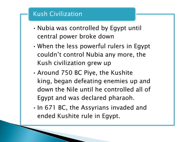 Ancient egypt and kush review | PPT