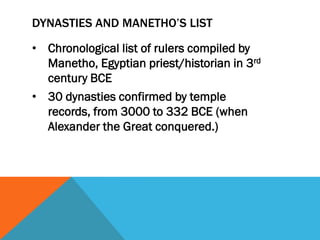 Ancient Egypt - Art History Survey, Stokstad, ed 3 | PPTX