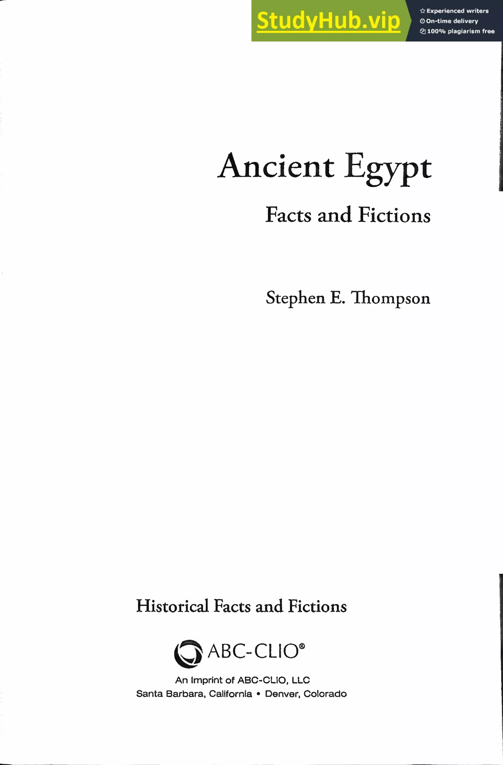 Ancient Egypt Facts And Fictions | PDF