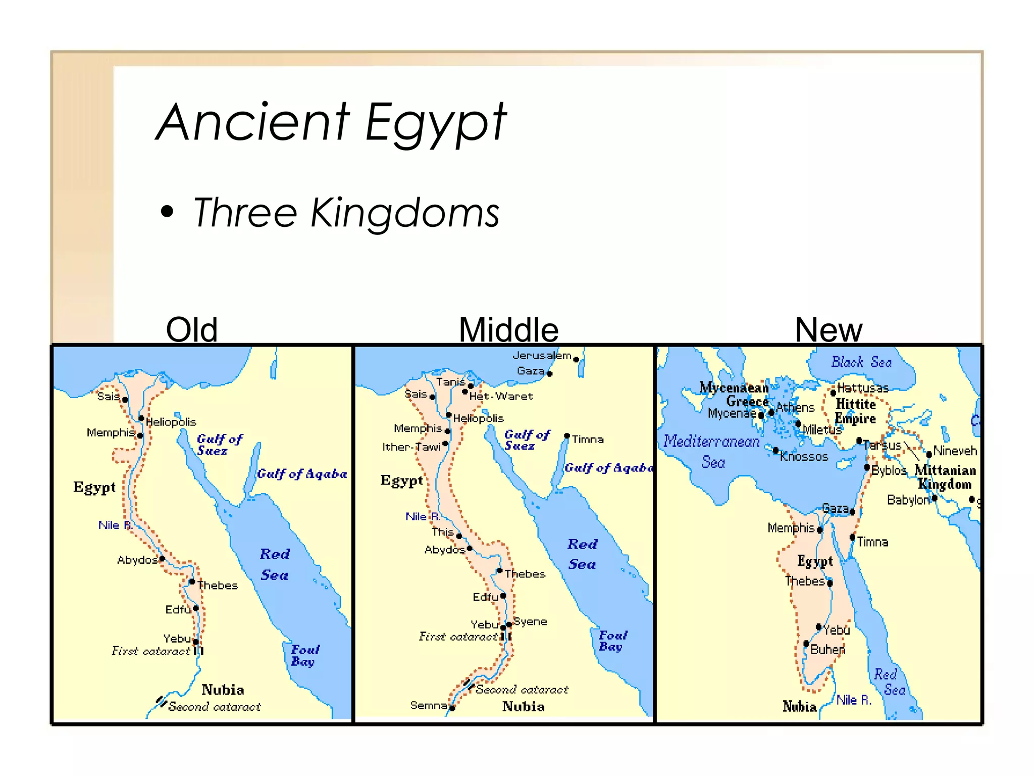 Ancient Egypt History 3 Kingdoms | PPT