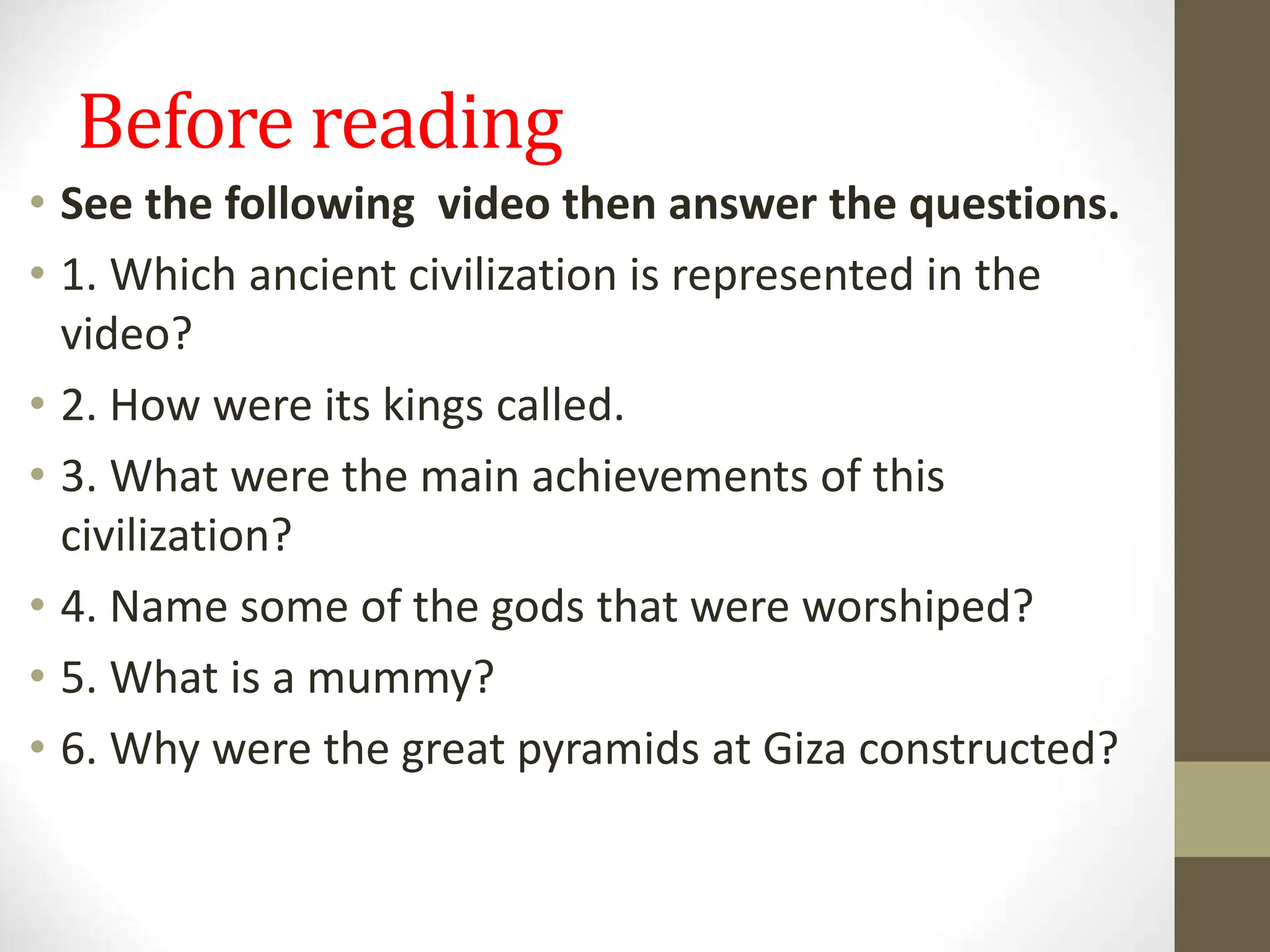 Ancient Egyptian. ppt life styles ,achievements and decline | PPT