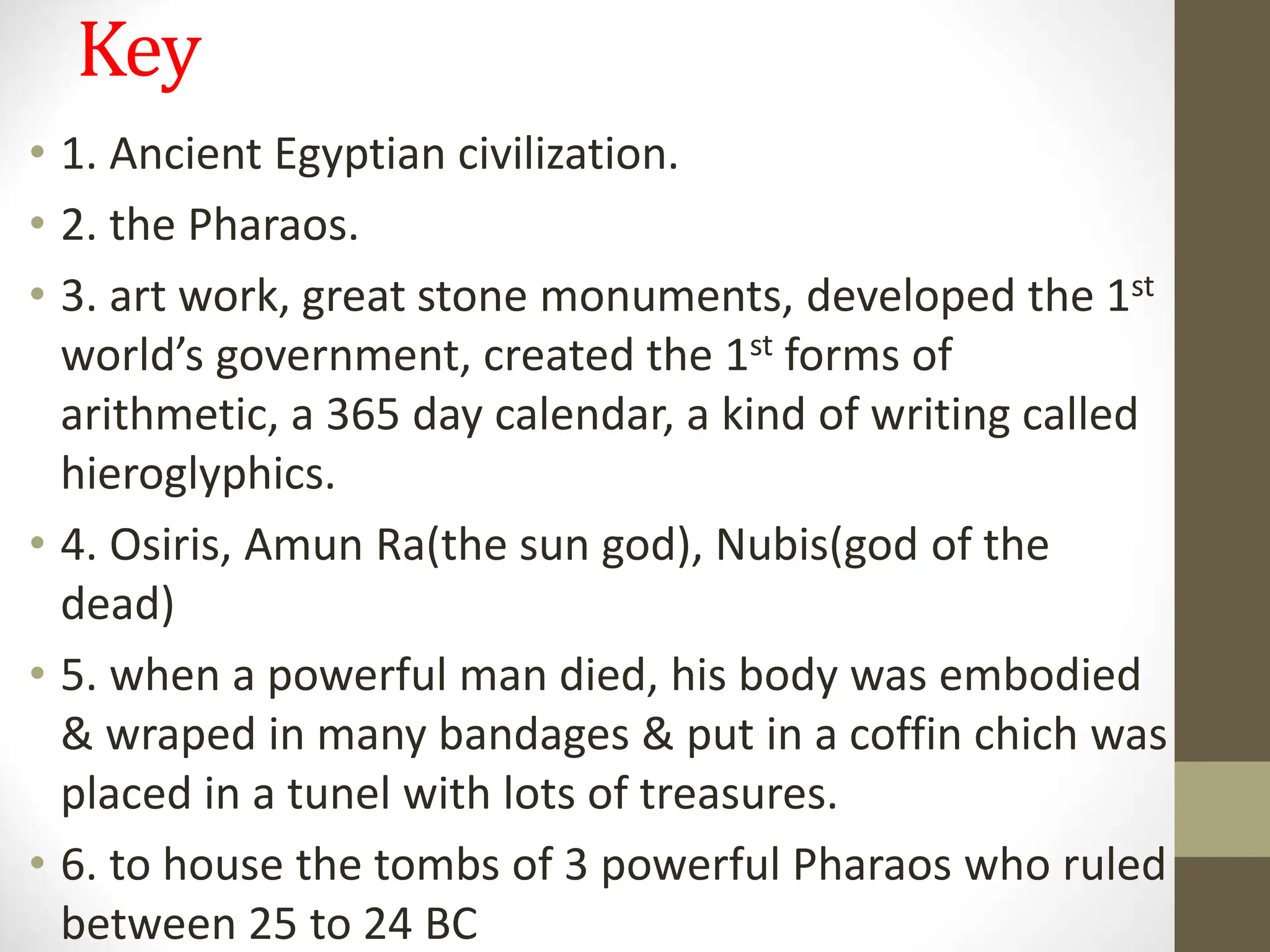Ancient Egyptian. ppt life styles ,achievements and decline | PPT