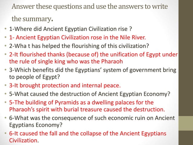 Ancient Egyptian. ppt life styles ,achievements and decline | PPT