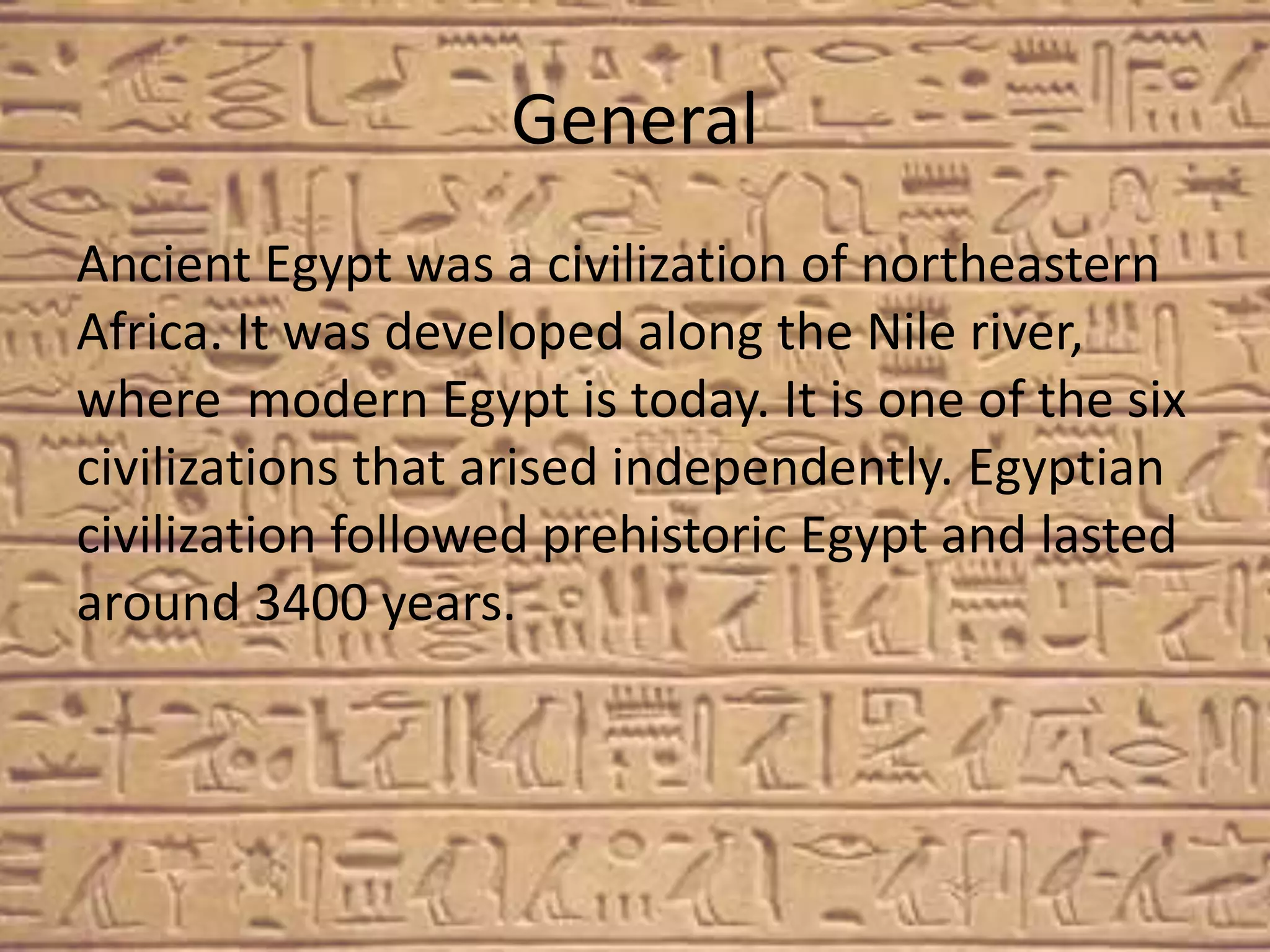 Ancient Egyptian civilization | PPTX | Geology | Science