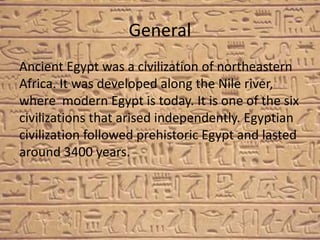 Ancient Egyptian civilization | PPTX | Geology | Science