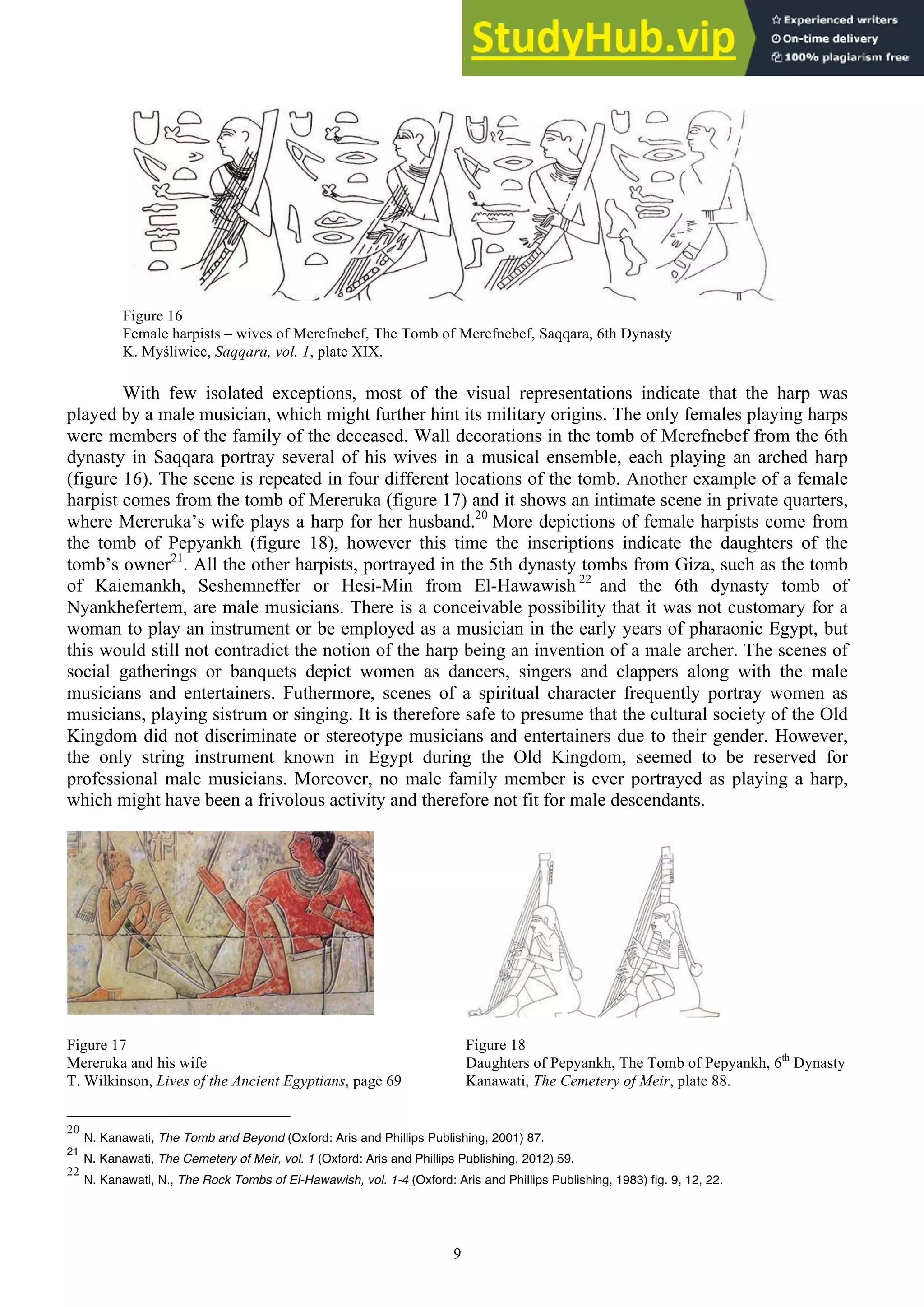 Ancient Egyptian Harp. Its origins and status within the Ancient ...