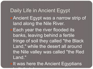 Ancient Egyptian History Class 5 | PPTX