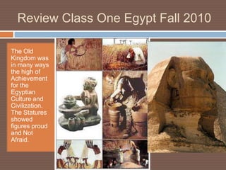 Ancient Egyptian History Class One, 2010, Fall (2400 BC To ...