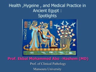 Ancient egyptian life and health medical profession-diseases ...