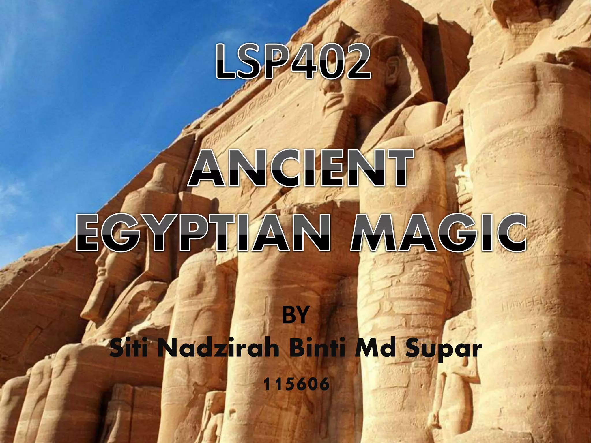 Ancient egyptian magic | PPT
