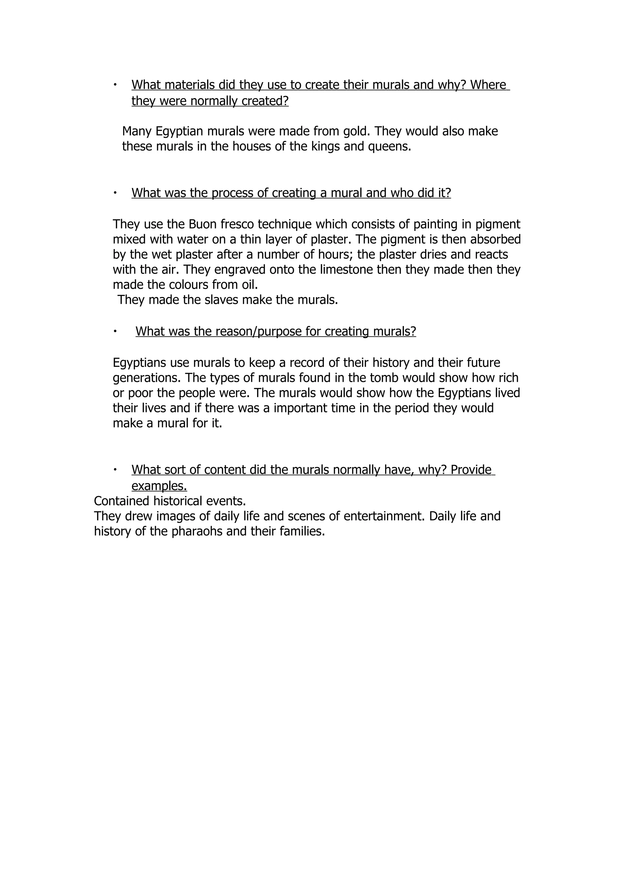 Ancient egyptian murals | DOC | Museums & Galleries | Attractions