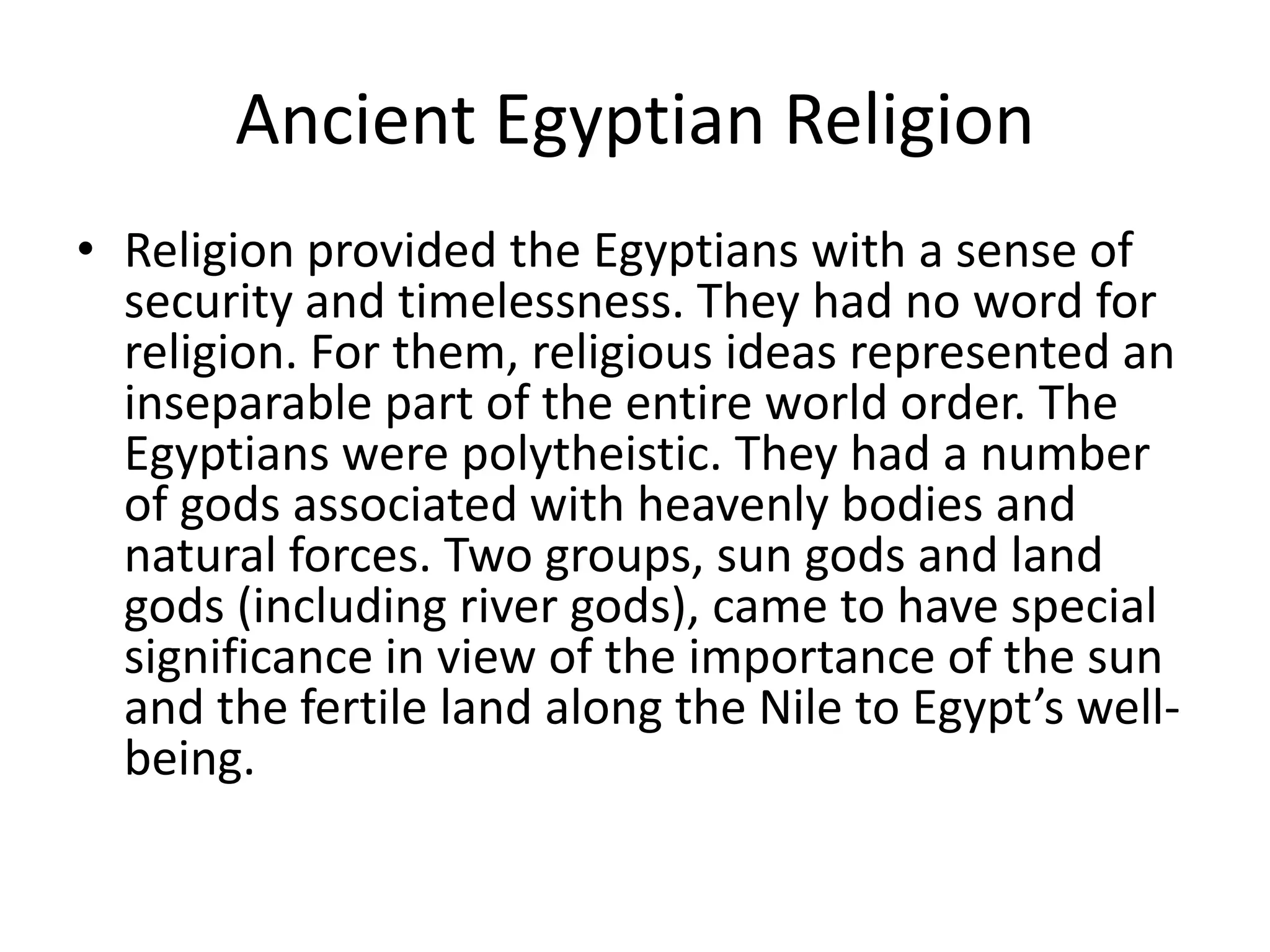 Ancient egyptian religion | PPTX