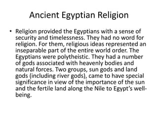 Ancient egyptian religion | PPTX