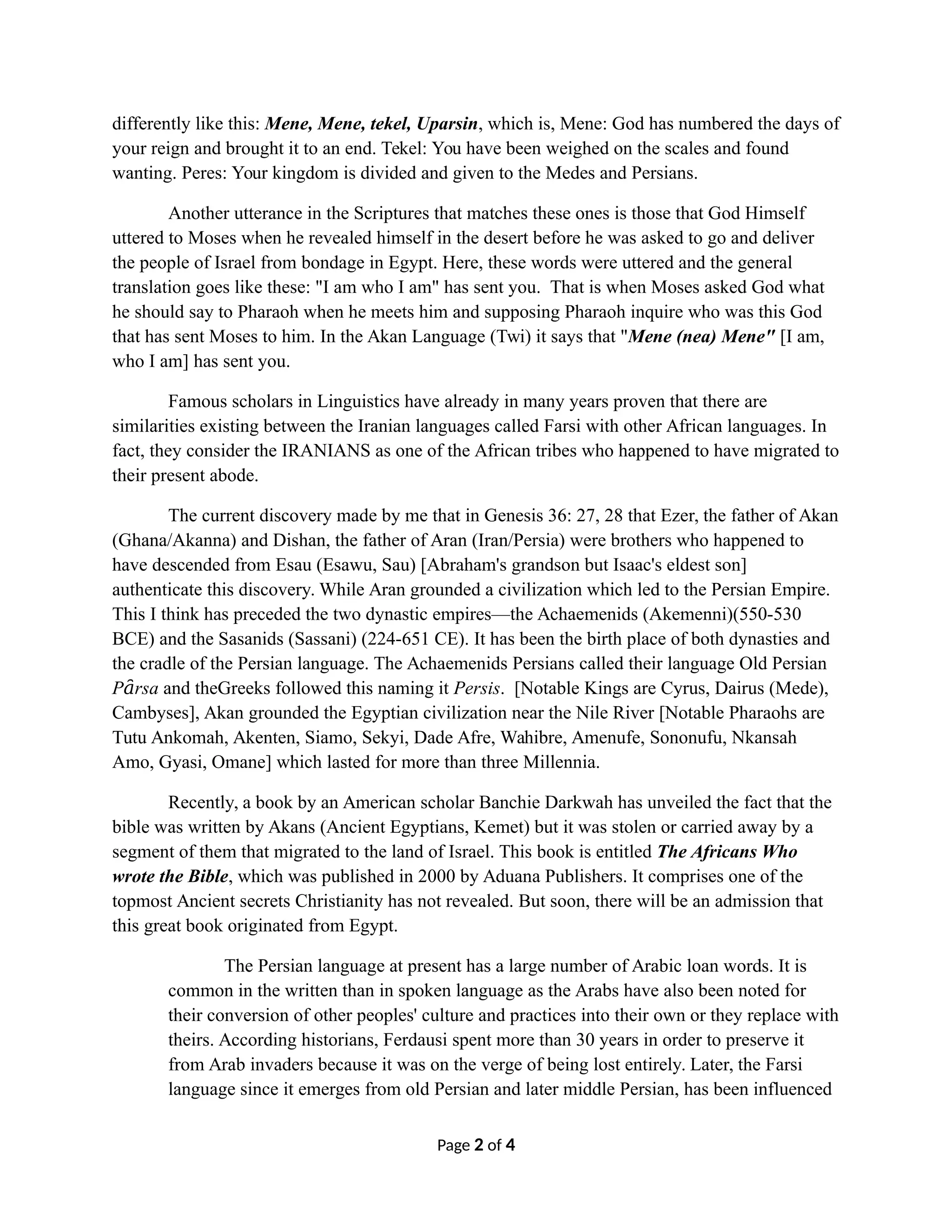 Ancient Egyptians,Ancient Persians | PDF