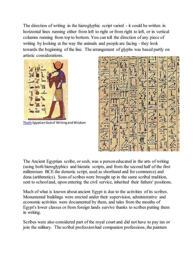 Ancient egyptian scripts (1) | DOCX | Religion & Spirituality