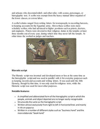 Ancient egyptian scripts (1) | DOCX