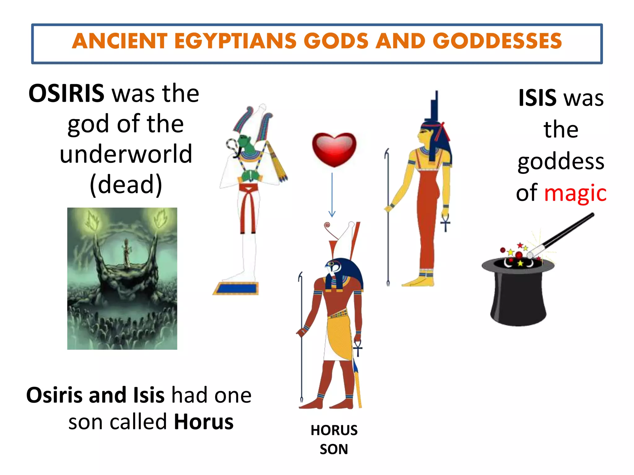 Ancient egyptians gods and goddesses | PPTX