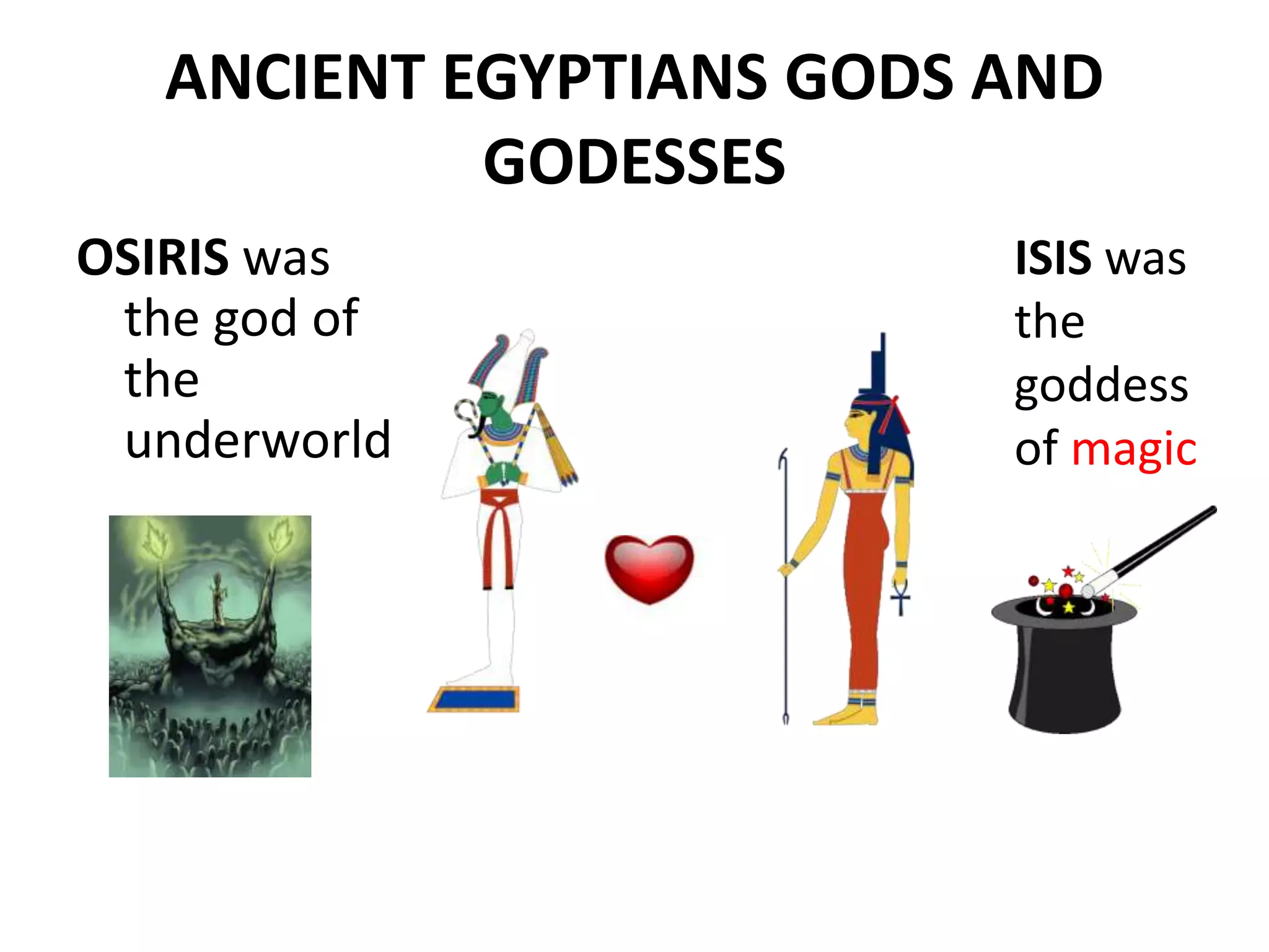 Ancient egyptians gods and godesses | PPTX