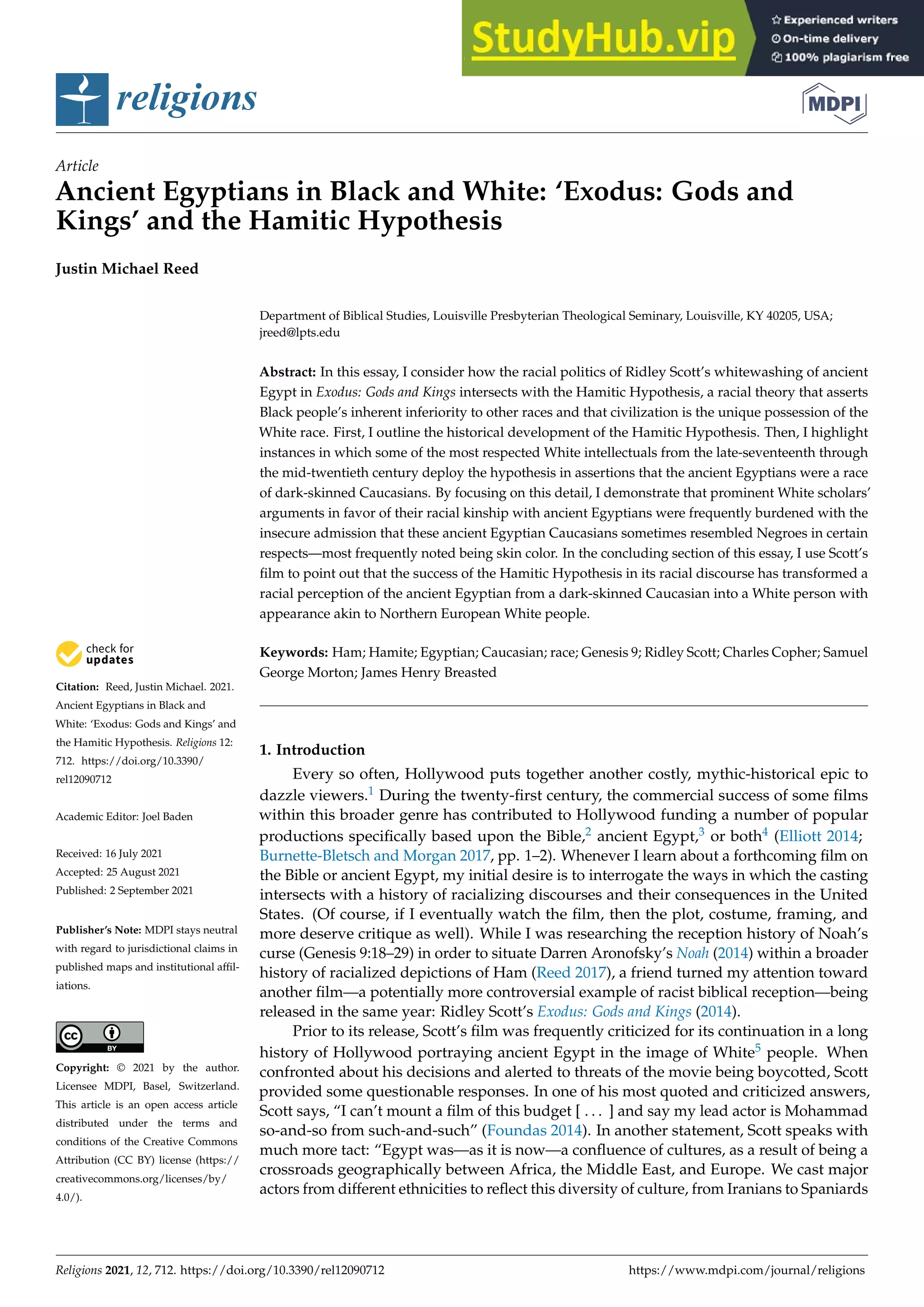 Ancient Egyptians In Black And White Exodus Gods And Kings And The ...