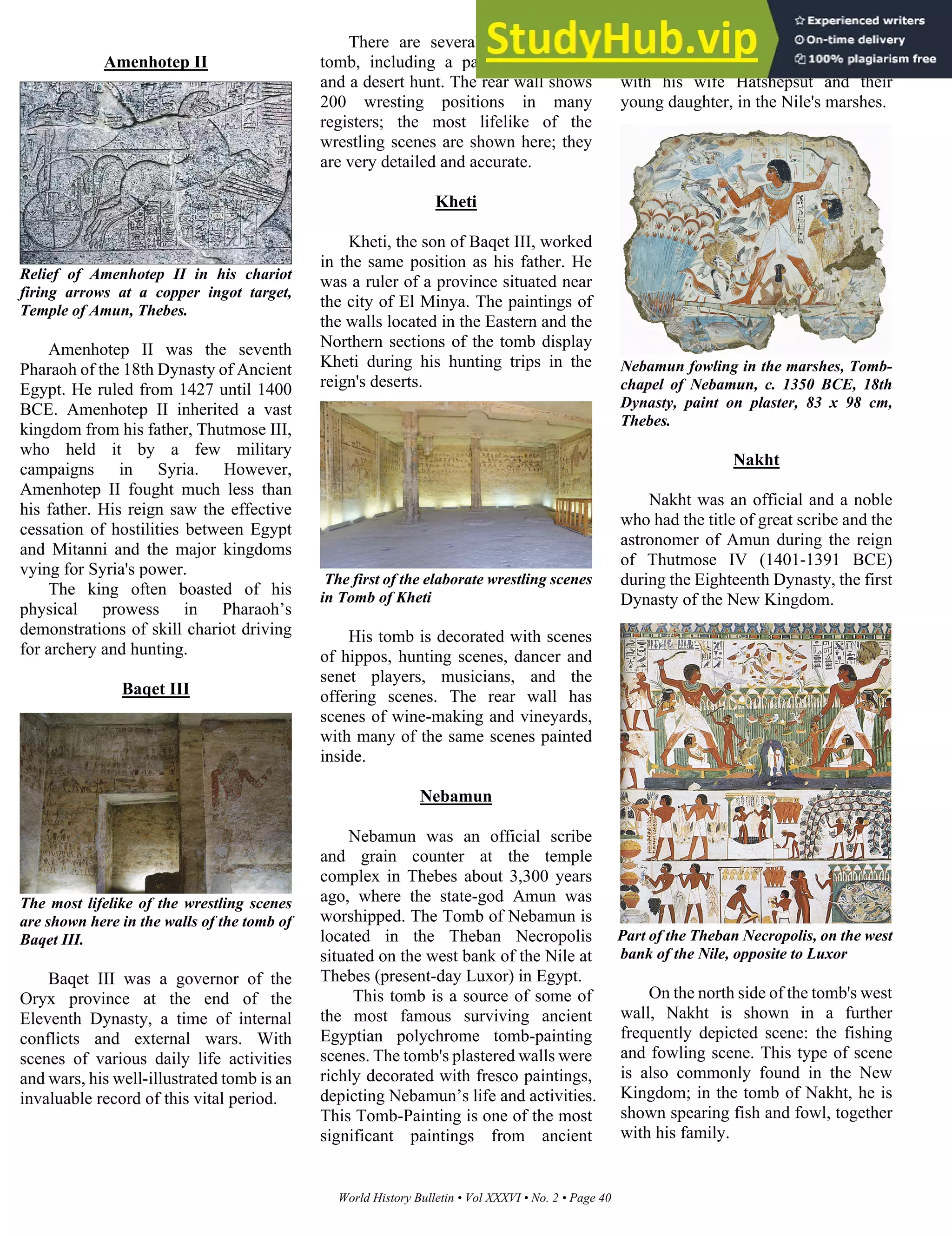 Ancient Egyptian Sports And Fundamental Principles Of Olympics | PDF