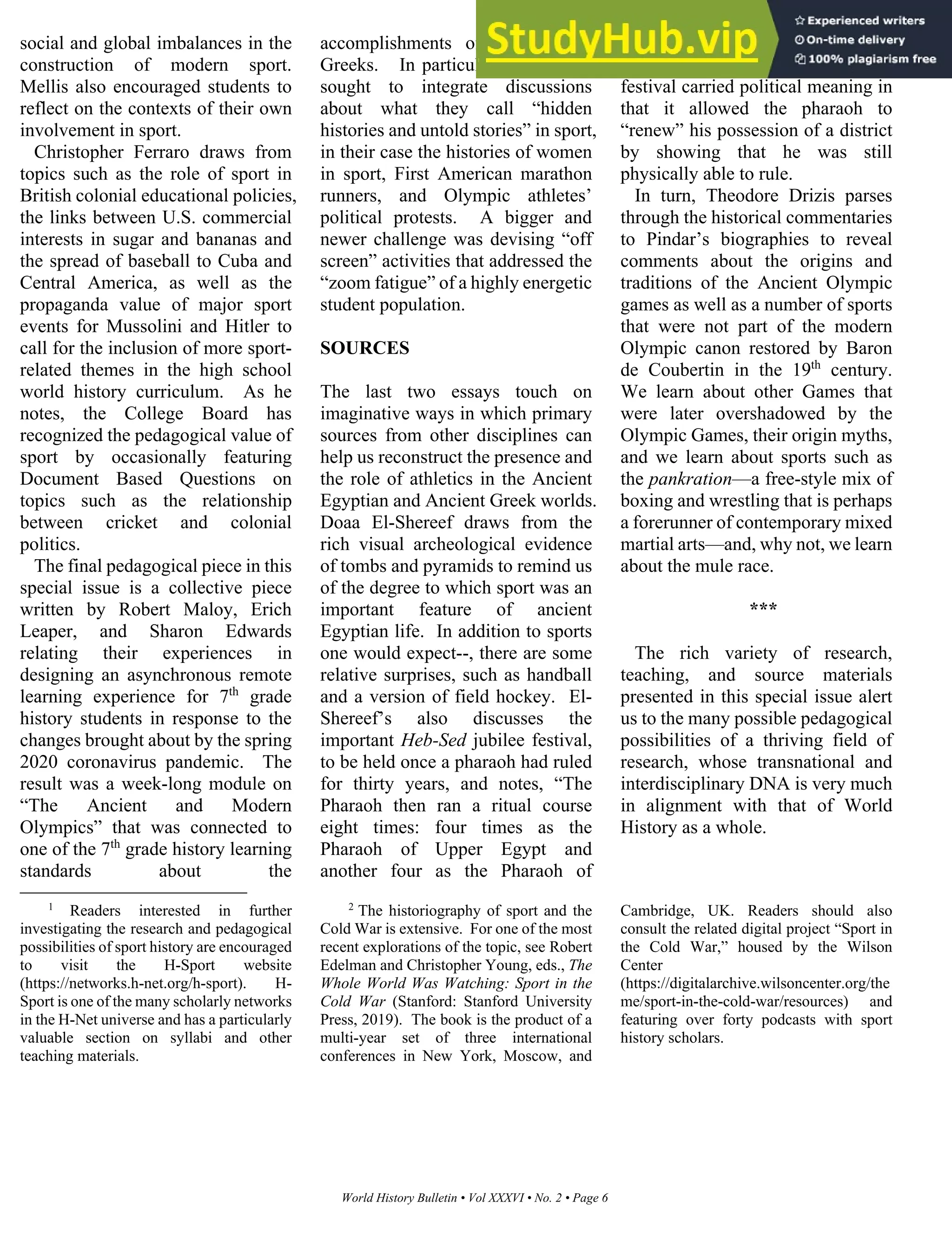 Ancient Egyptian Sports And Fundamental Principles Of Olympics | PDF