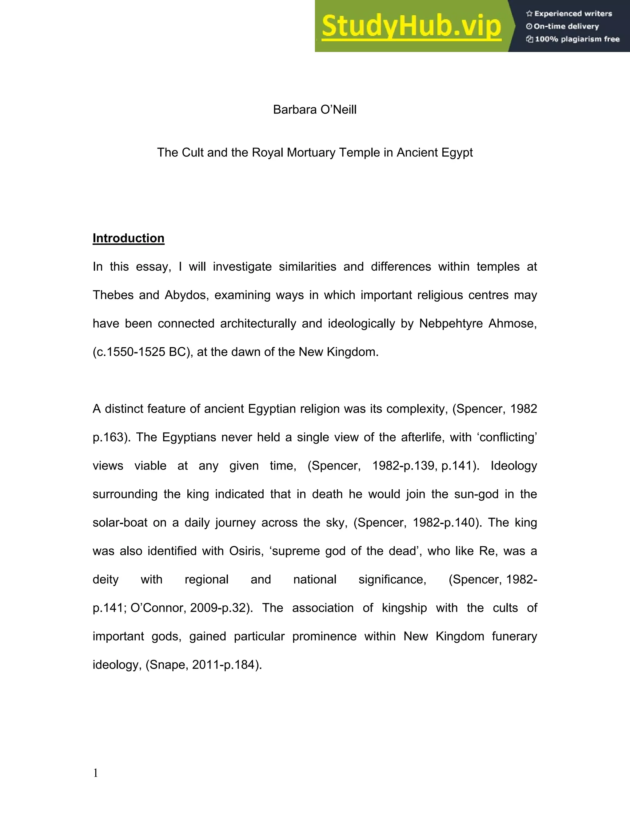 Ancient Egyptian Temples | PDF