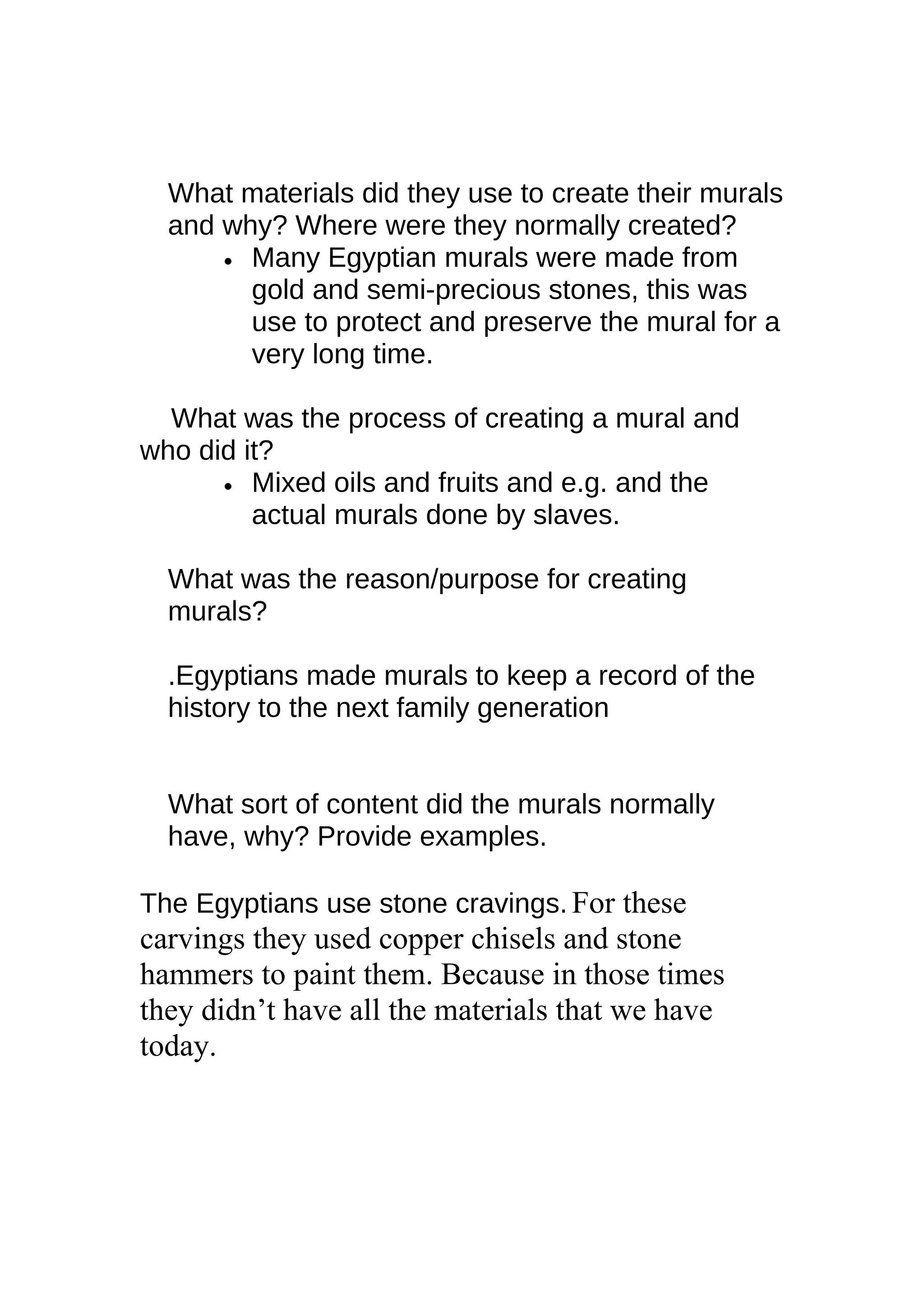 Ancient egyption murals research | PDF