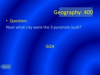 Ancient egypt jeopardy! | PPTX