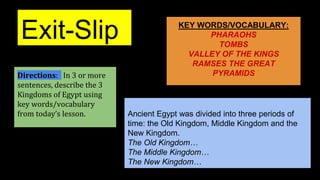 Ancient egypt overview | PPTX