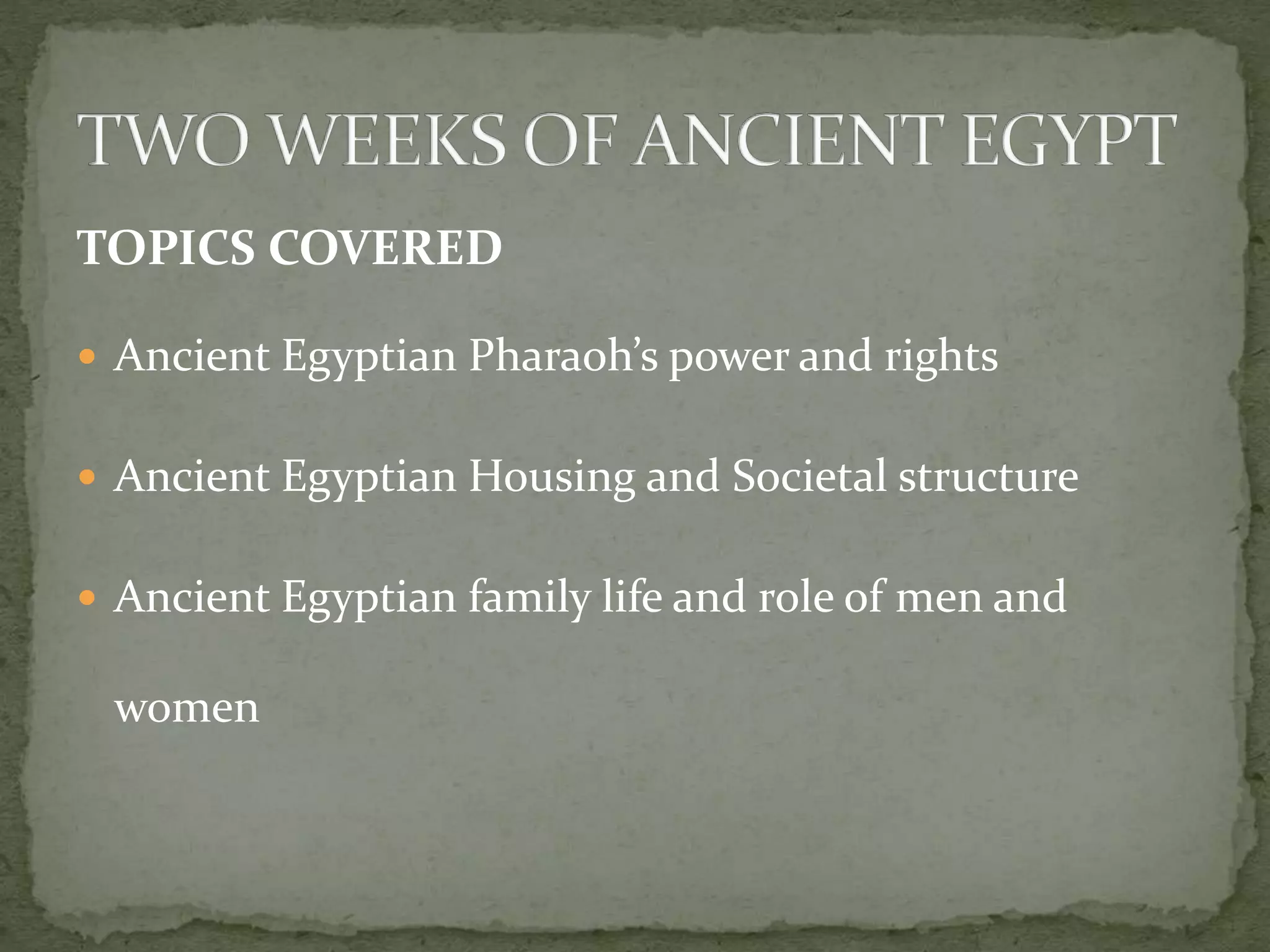 Ancient egypt presentation final copy | PPTX | Homework and Study ...