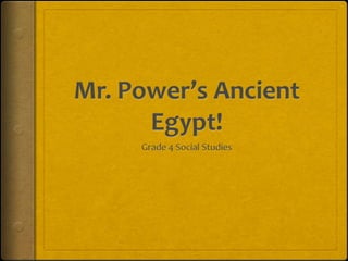 Ancient egypt research power point | PPTX