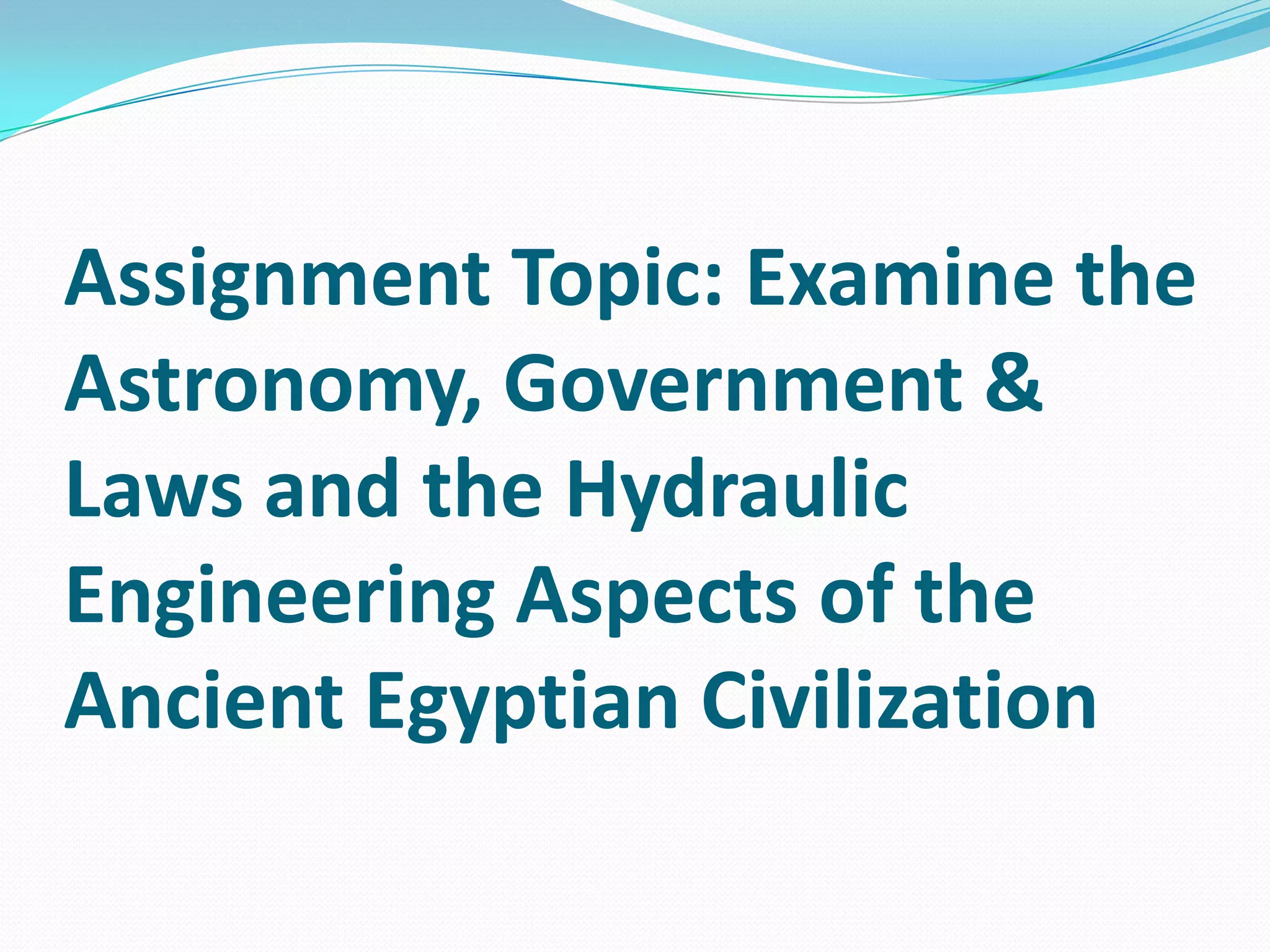 Ancient egypts aspects | PPTX
