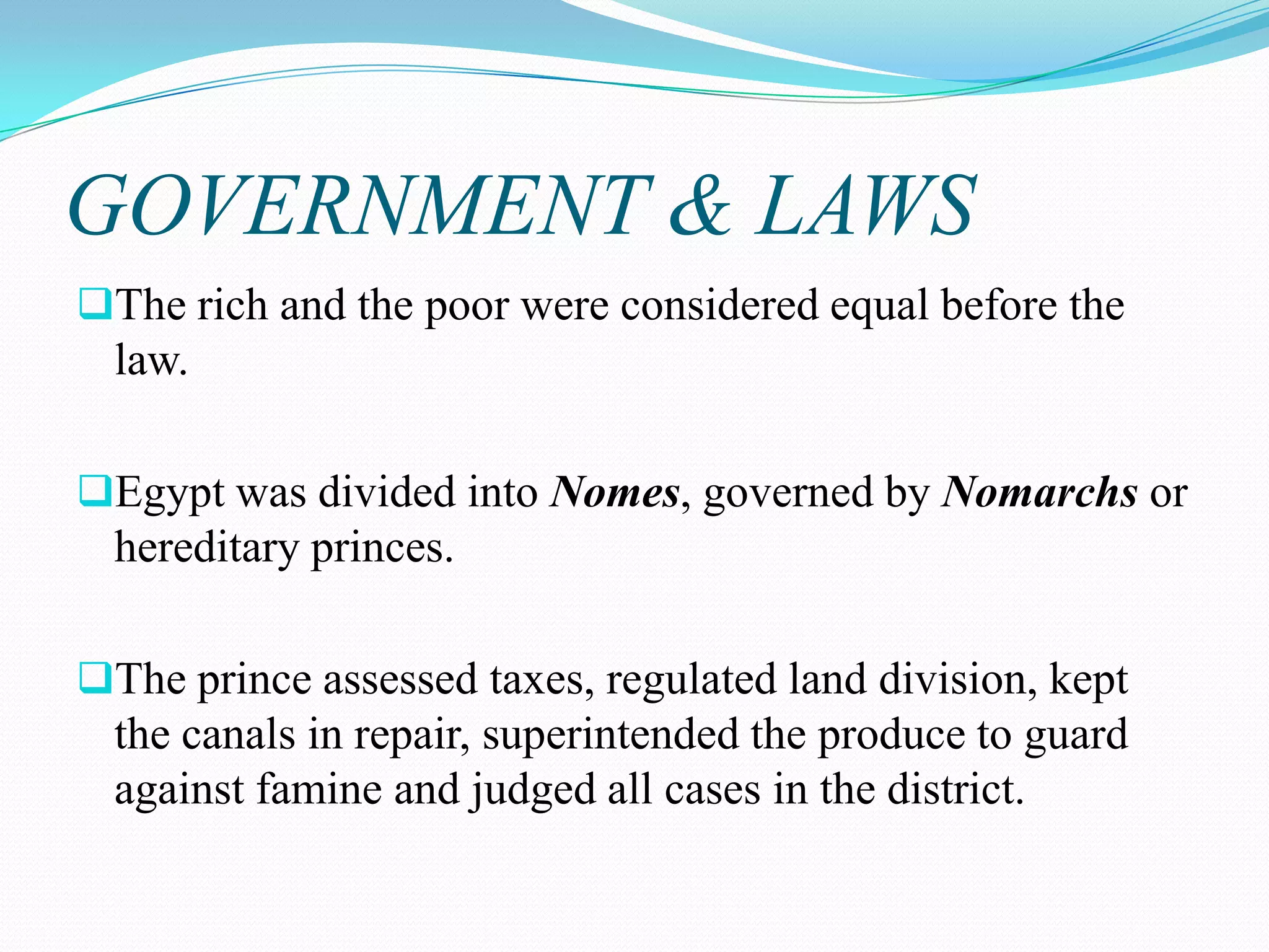 Ancient egypts aspects | PPTX