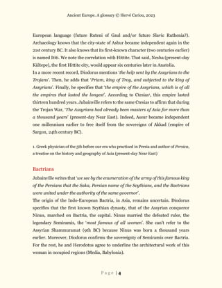 Ancient Europe. A glossary | PDF