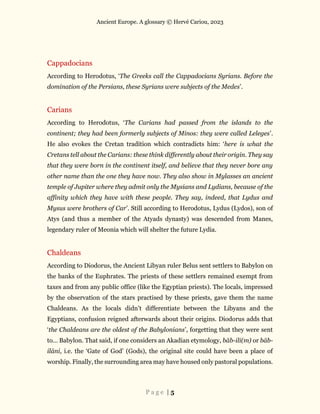 Ancient Europe. A glossary | PDF