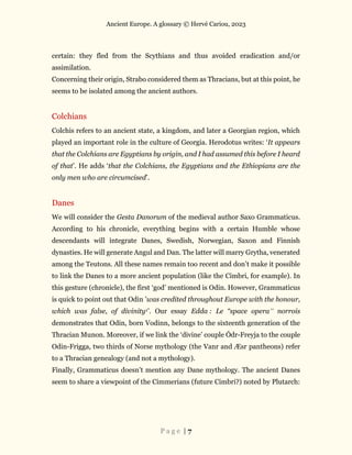 Ancient Europe. A glossary | PDF