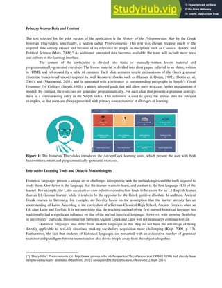 AncientGeek Primary Sources Powering Historical Language Learning | PDF