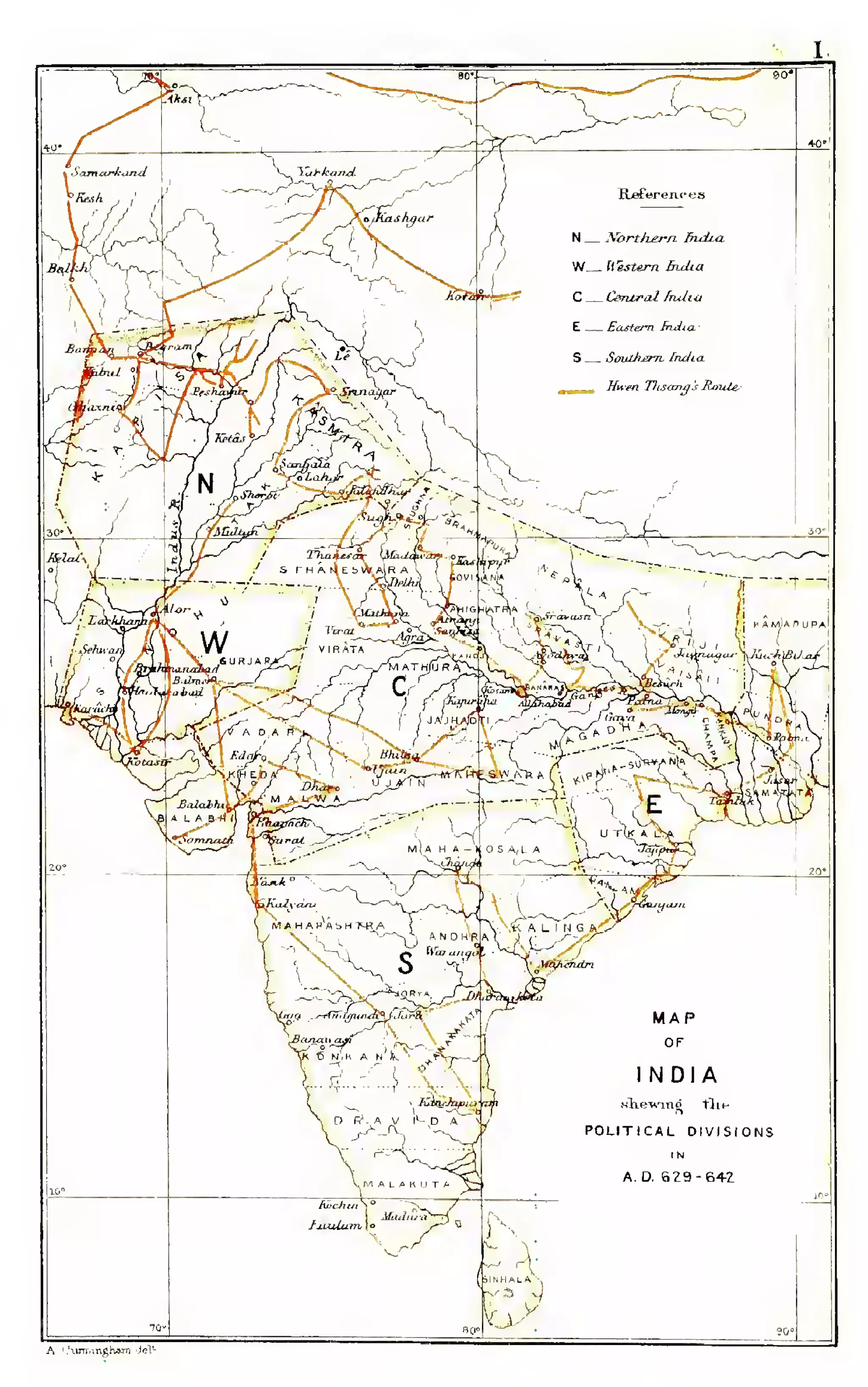 Ancient Geography of India - Buddhist Period by Alexander Cunningham | PDF