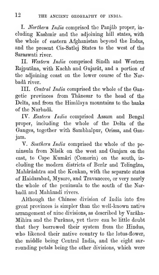 Ancient Geography of India - Buddhist Period by Alexander Cunningham | PDF