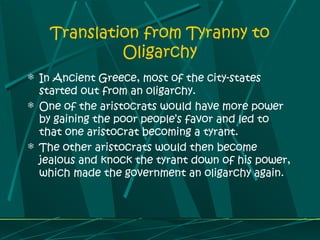 Ancient Greece Governments | PPT
