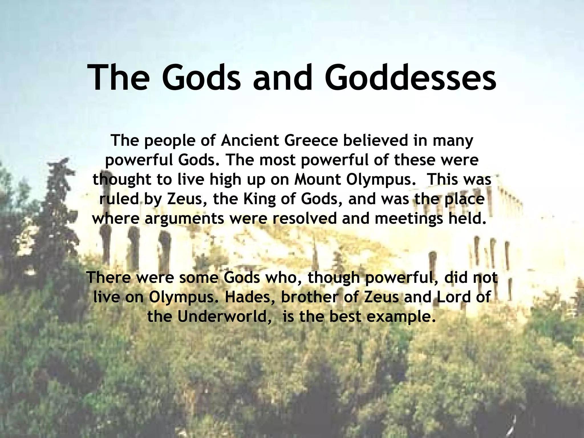 _Ancient_Greece_-_Gods_and_Goddesses | PPT