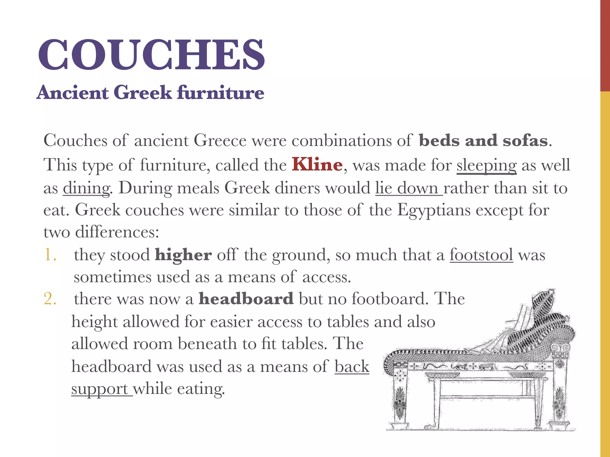 Ancient Greece Interior Design & Furniture | PDF