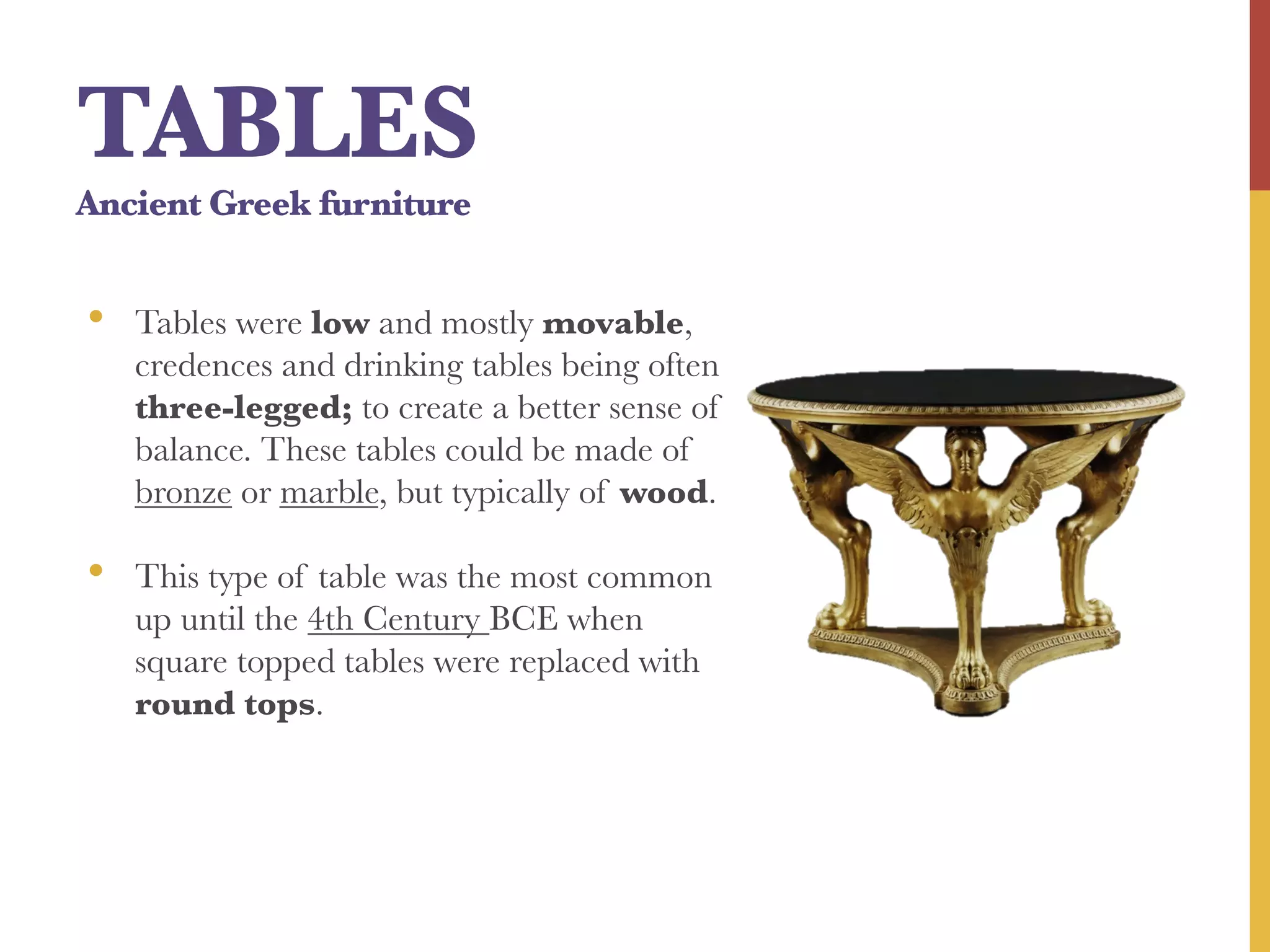 Ancient Greece Interior Design & Furniture | PDF