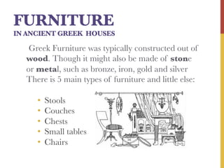 Ancient Greece Interior Design & Furniture | PDF