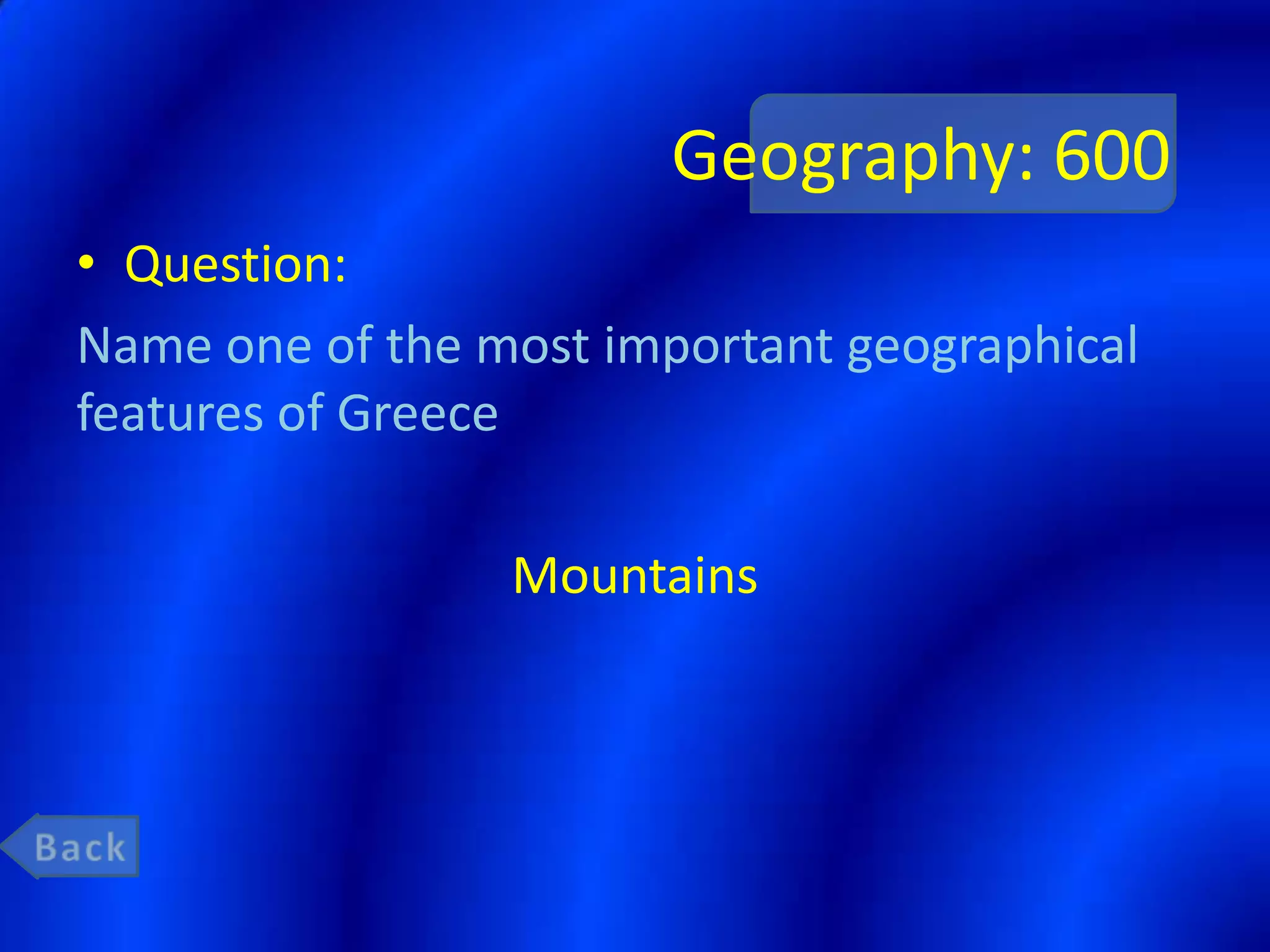 Ancient greece jeopardy | PPTX