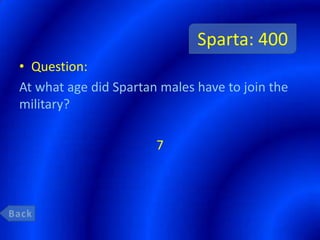 Ancient greece jeopardy | PPTX