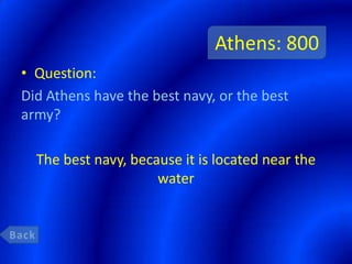 Ancient greece jeopardy | PPTX